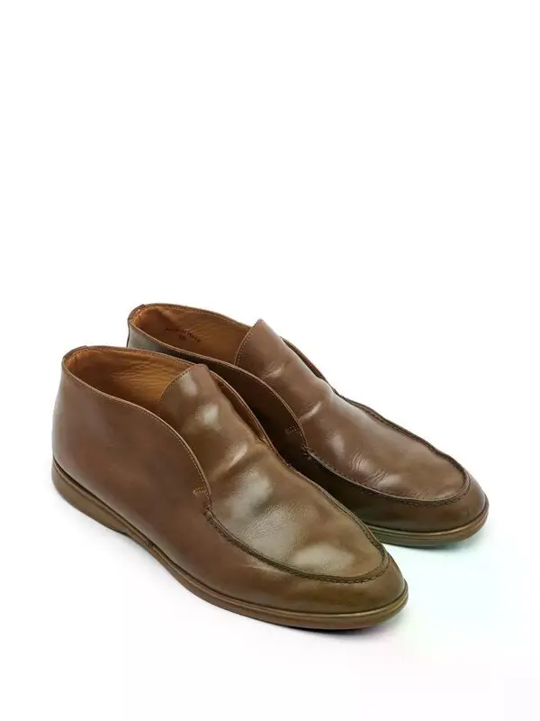 Loro Piana Open Walk Ankle Boots - Brown