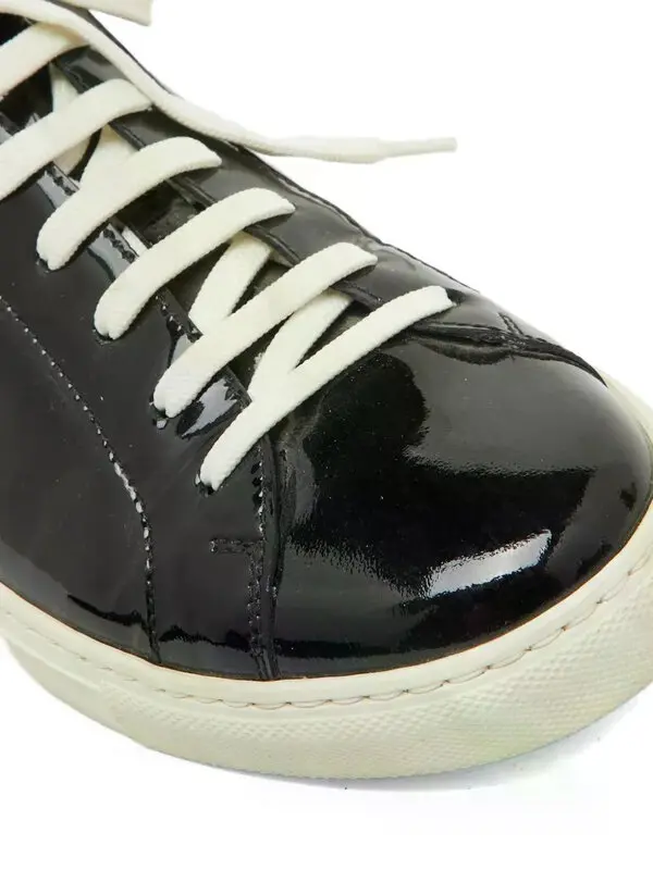 Versace Medusa-head Patent Leather Low-top Sneakers
