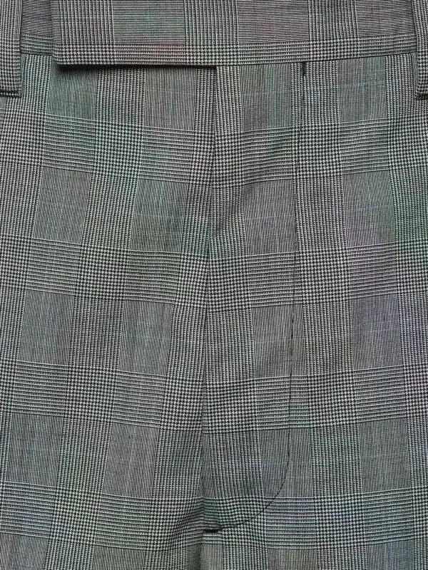 Prada Houndstooth Wool Tailored Shorts