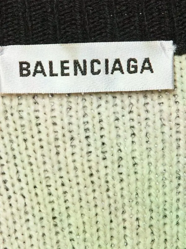 Balenciaga All-over Logo Knit Sweater