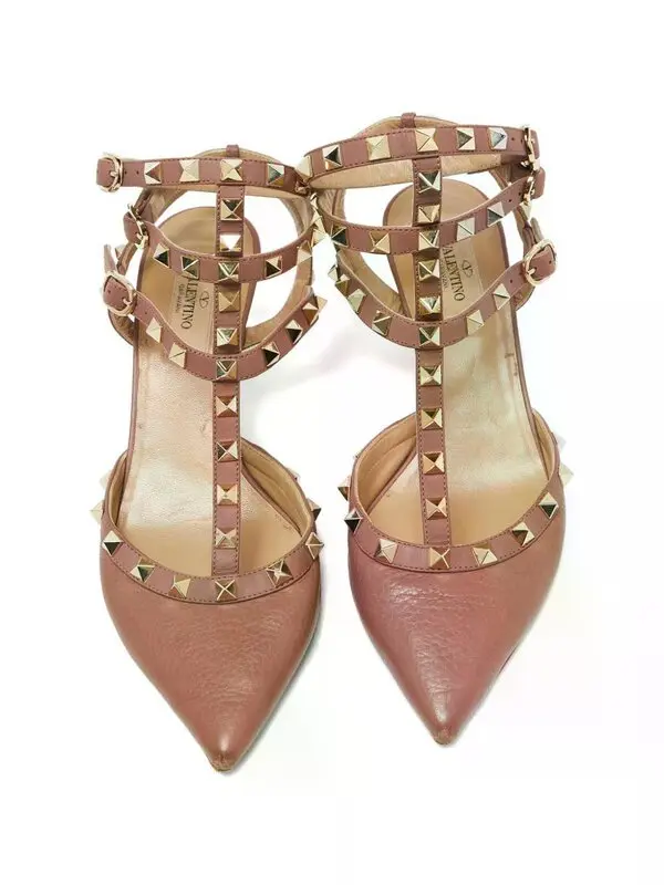 Valentino Garavani Rockstud Ankle-strap Pumps