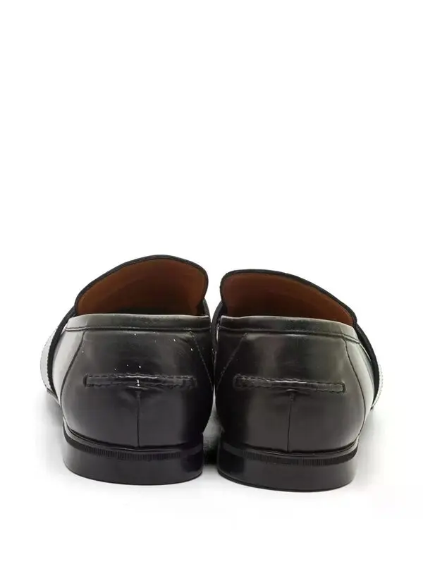 Gucci Interlocking Gg Leather Loafers