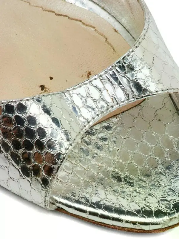 Dior Python-effect Ankle-strap Sandals