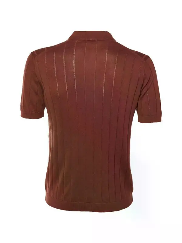 Tagliatore Jude Rib-knit Polo T-shirt