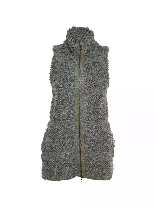 Stella McCartney Sleeveless Zip-up Cardigan - Grey