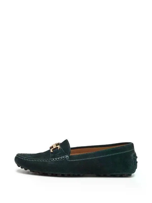 FERRAGAMO Gancini Suede Loafers