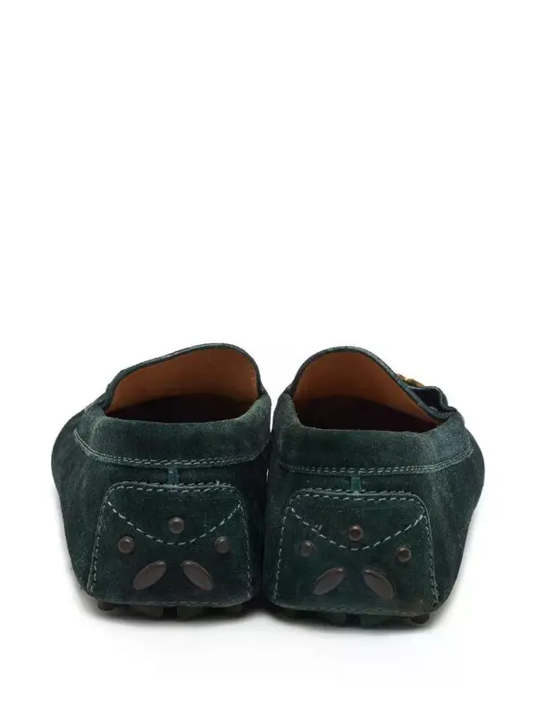 FERRAGAMO Gancini Suede Loafers