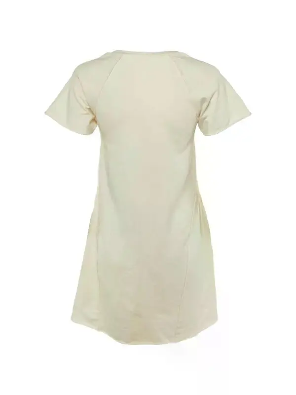 Miu Miu Pleated T-shirt Dress - Neutrals
