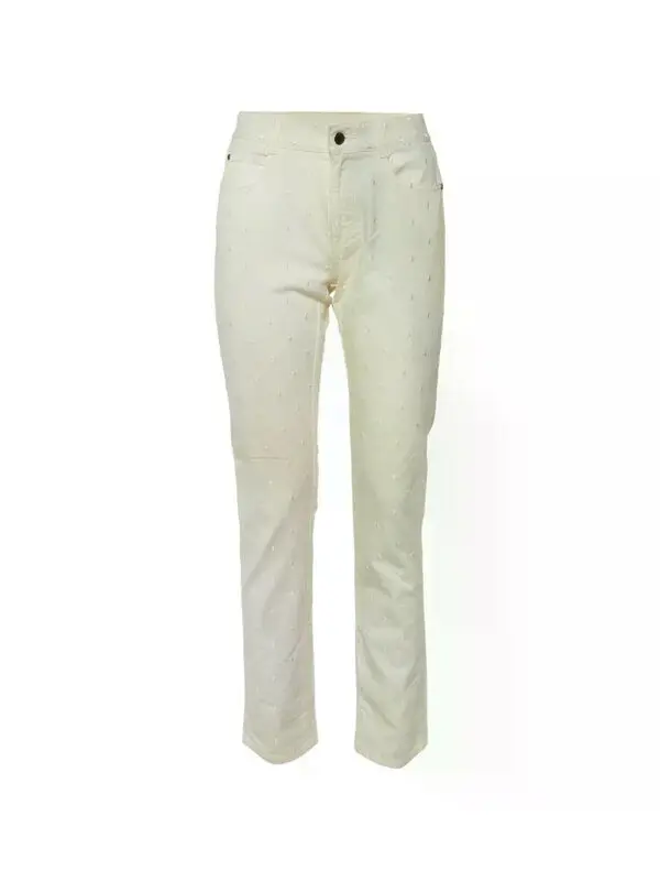 Stella McCartney Slim-fit Jeans With Star Embroidery - Neutrals