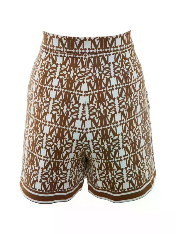 Max Mara Anagni Logo Knit Shorts