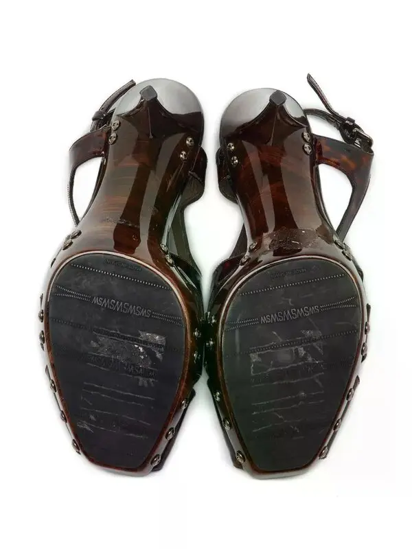 STUART WEITZMAN Slingback Leather Heeled Sandals