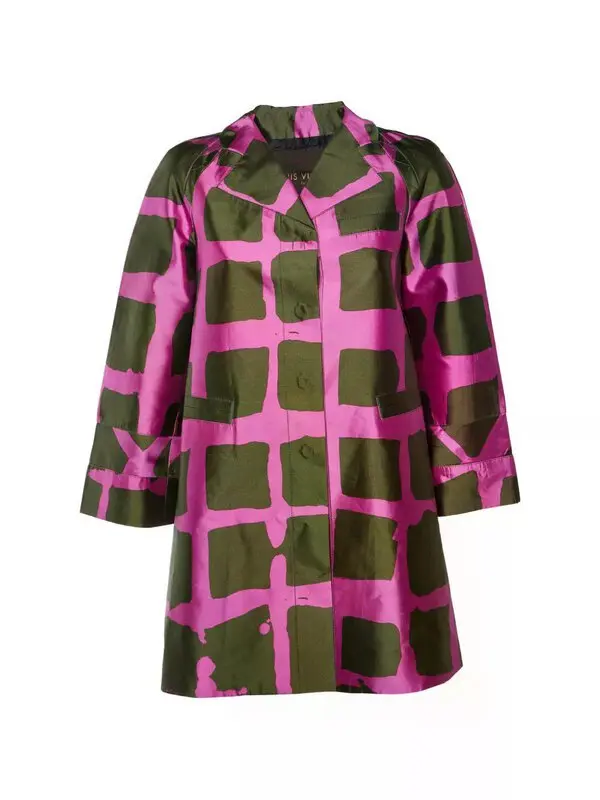 LOUIS VUITTON Printed Silk Coat
