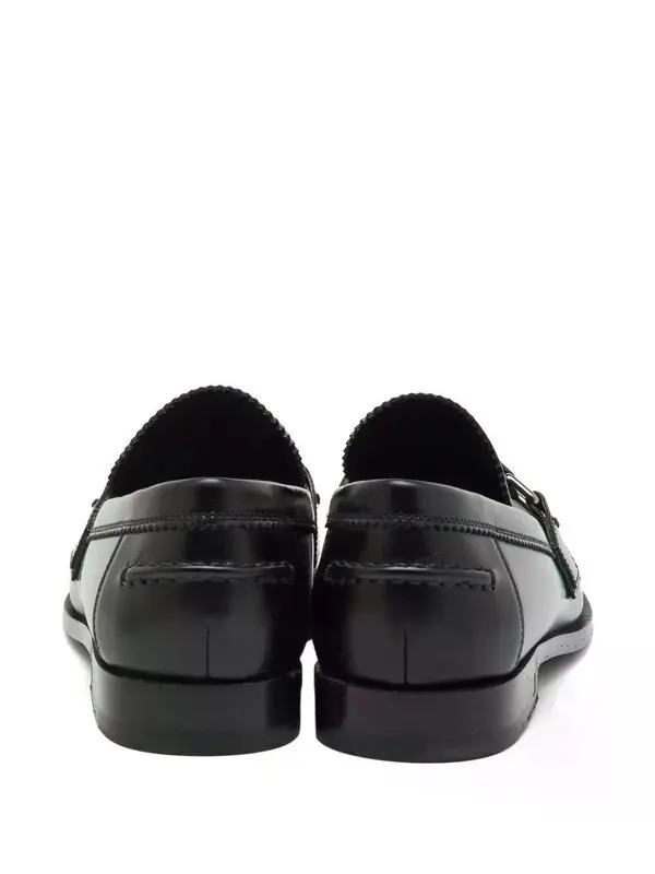 LOUIS VUITTON Logo Plaque Loafers