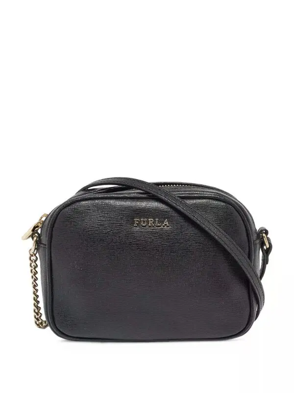 Furla Leather Crossbody Bag - Black