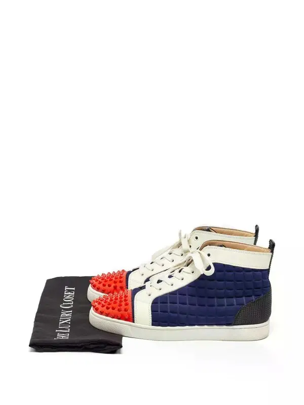CHRISTIAN LOUBOUTIN Louis Flat High-top Sneakers