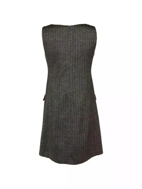 Moschino Patterned Embellished Mini Dress