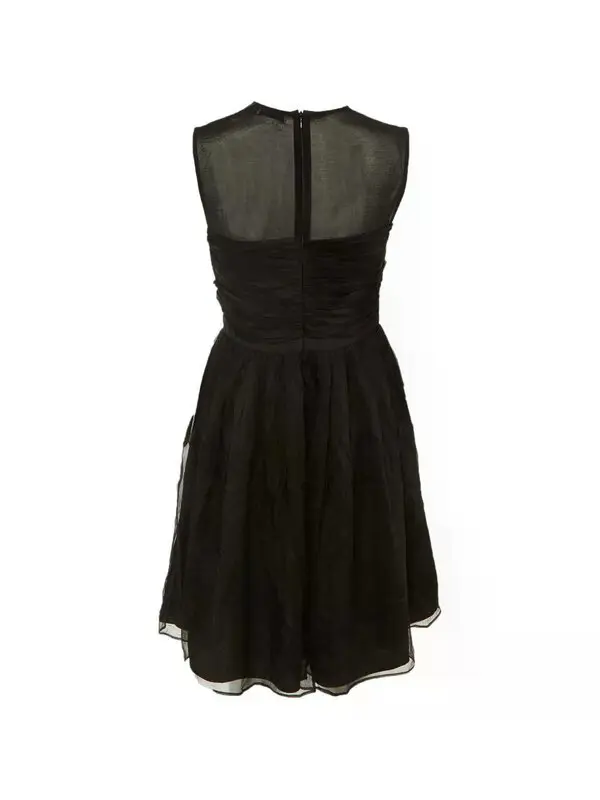Sandro Mini Ruffled Silk-chiffon Dress
