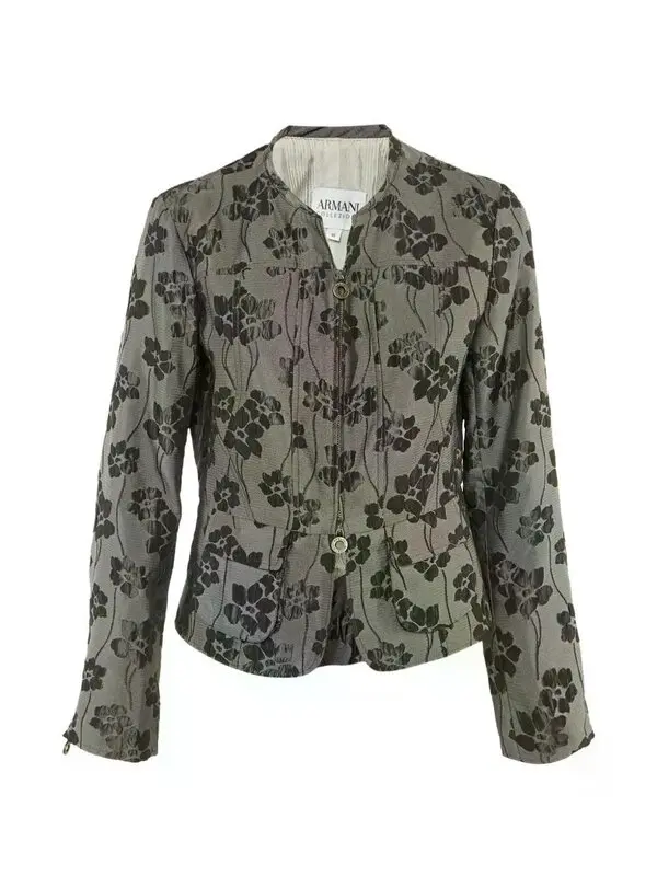 ARMANI Floral Jacquard Jacket - Grey