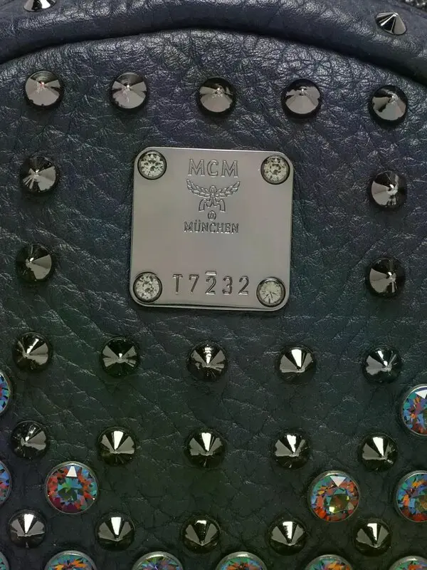 Mcm Stark Studded Leather Backpack