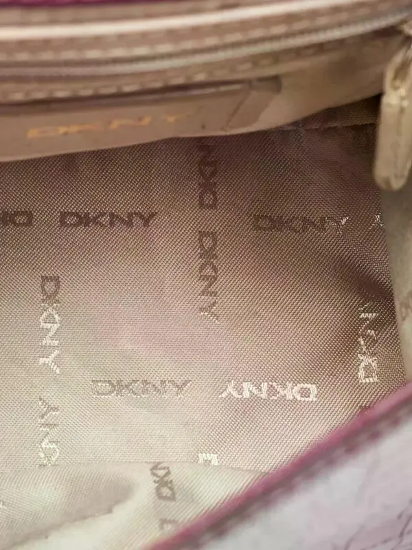 Dkny Croc-embossed Top Handle Bag