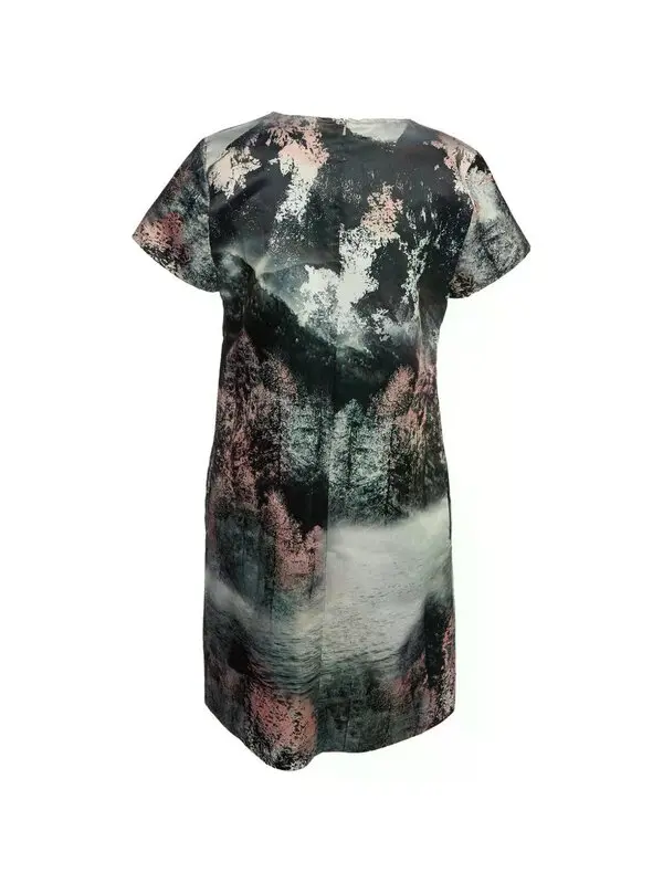 Max Mara Printed Satin Mini Dress