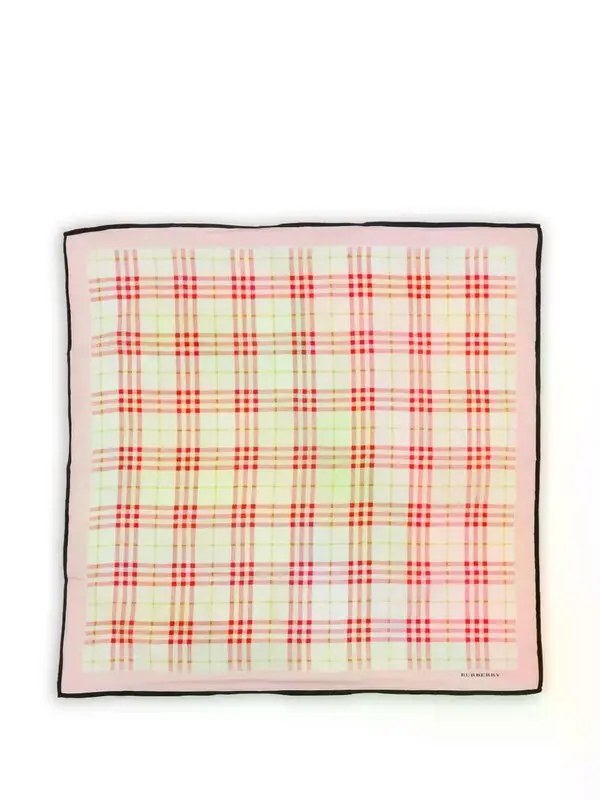 Burberry Check Pattern Scarf