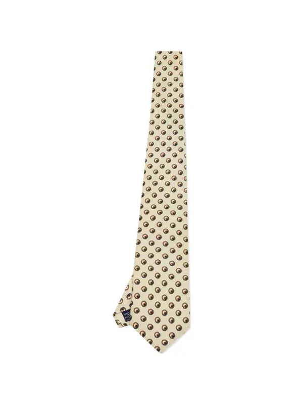 LANVIN Printed Silk Tie