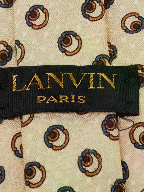 LANVIN Printed Silk Tie