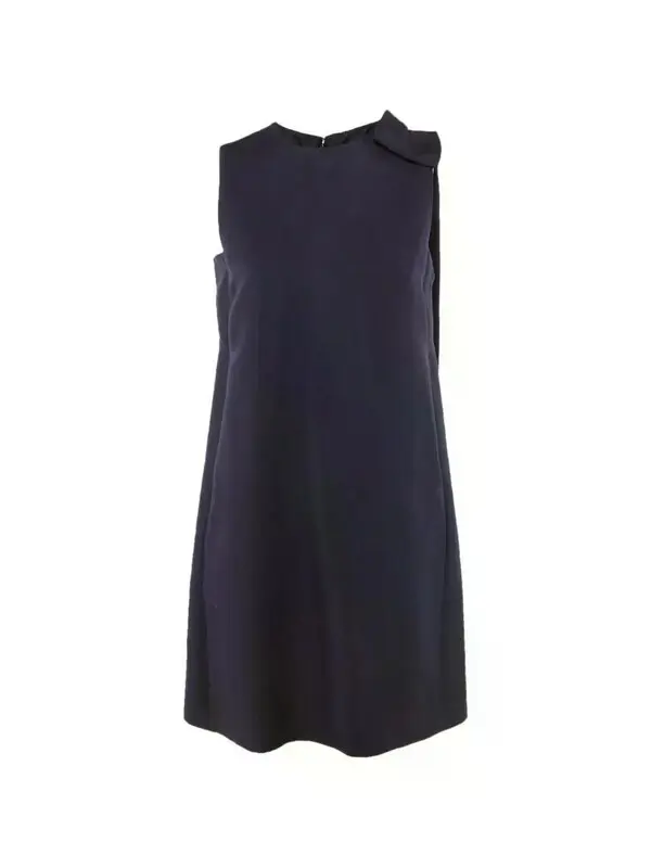 Valentino Garavani Sleeveless Mini Dress With Bow Detail - Blue