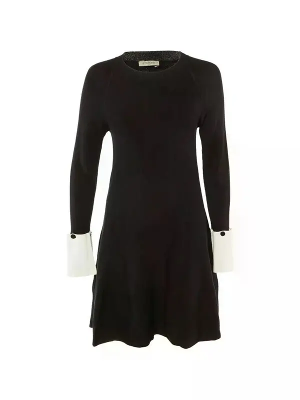 Sportmax Flared Knit Mini Dress - Black