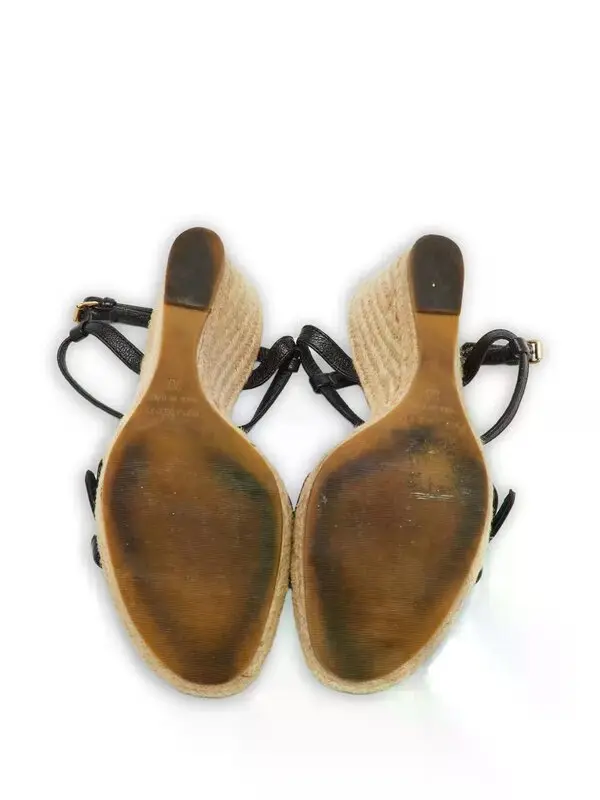 Burberry Haymarket Check Wedge Espadrilles