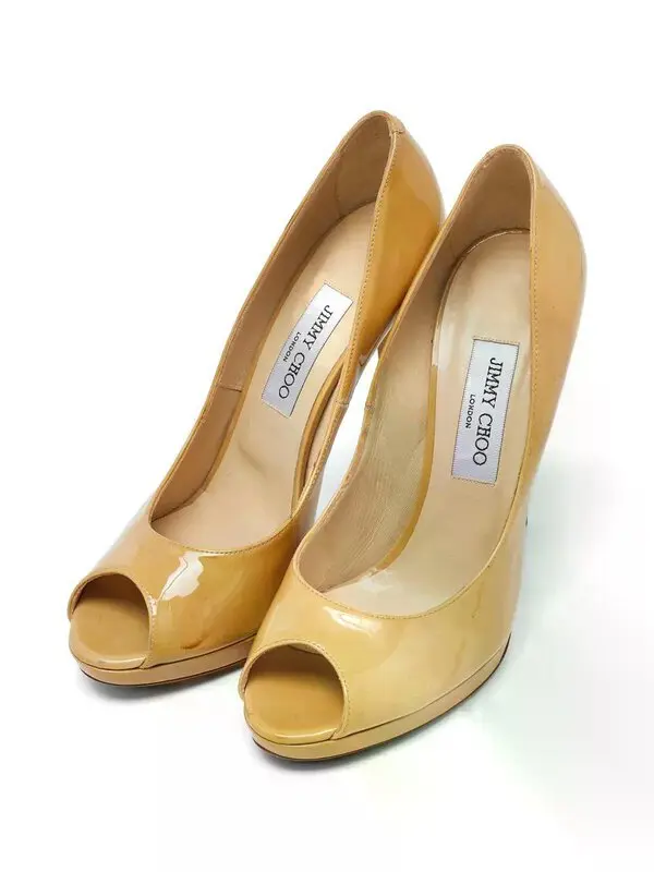 JIMMY CHOO Crown Peep-toe Pumps