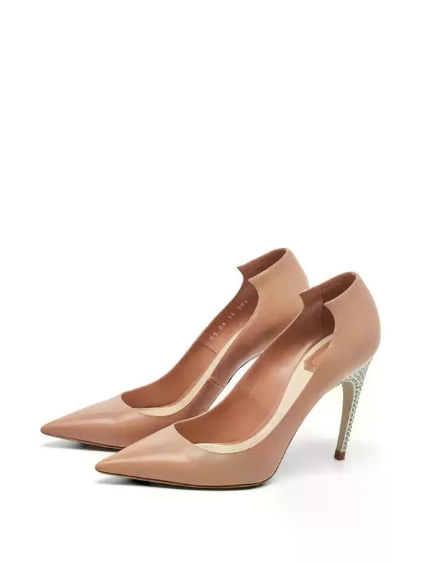 Dior Crystal-embellished Pointed-toe Pumps