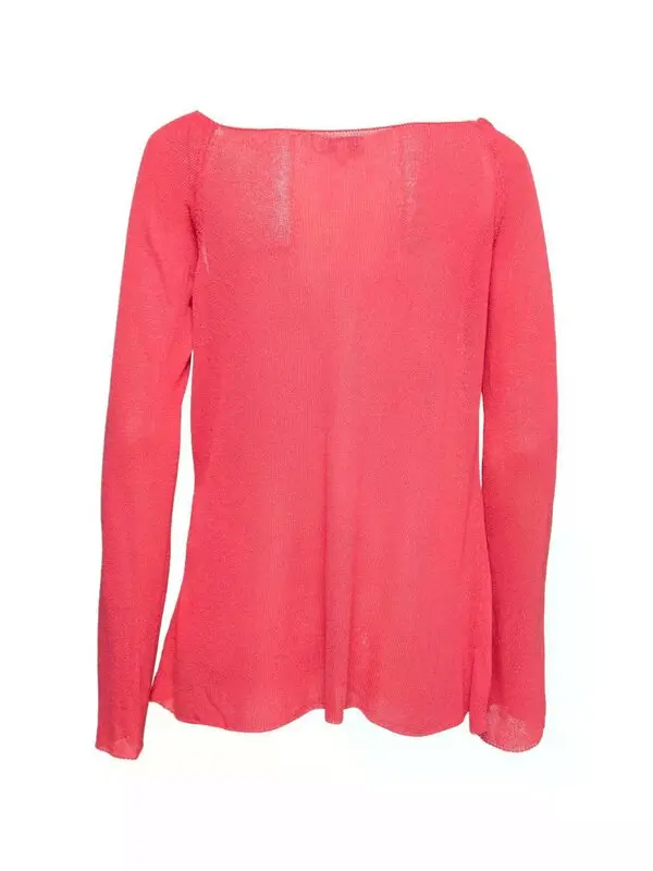 Emporio Armani Knitted Cut-out Detail Blouse
