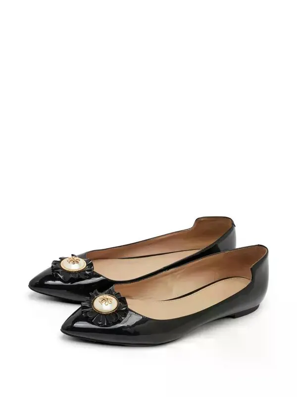 Tory Burch Melody Pearl Pointed-toe Ballet Flats