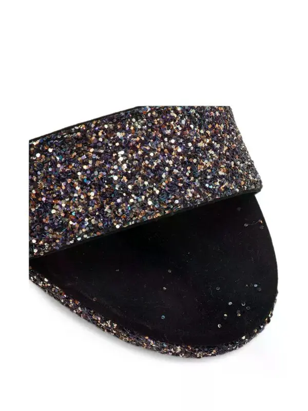 JIMMY CHOO Misty Glitter Sandals