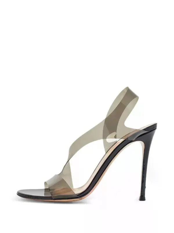 GIANVITO ROSSI Metropolis Slingback Heeled Sandals - Black