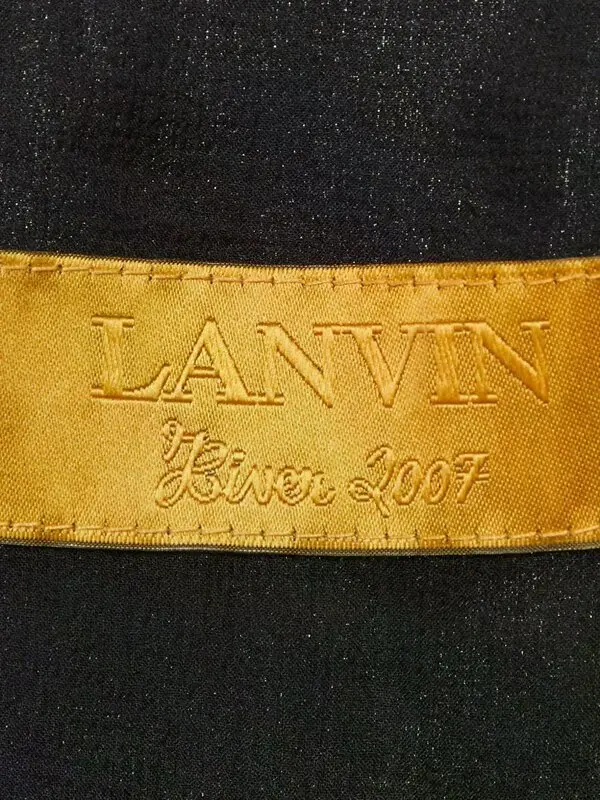 LANVIN Blue Velvet Sleeveless V-neck Maxi Dress