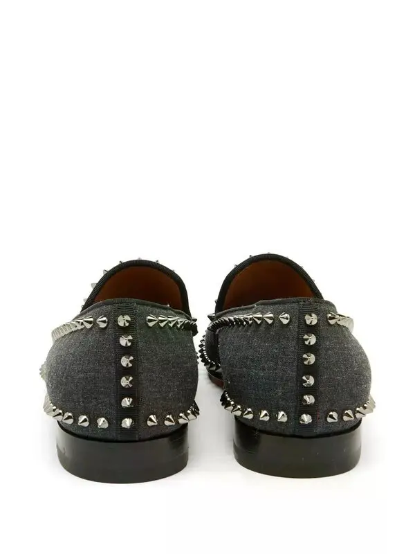 CHRISTIAN LOUBOUTIN Grosgrain Trim Loafers