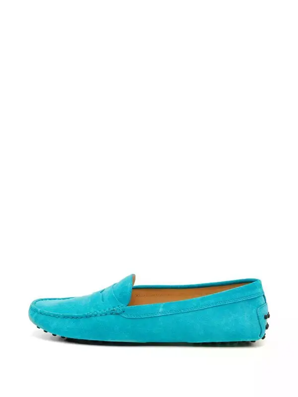 TOD'S Suede Gommino Loafers - Blue