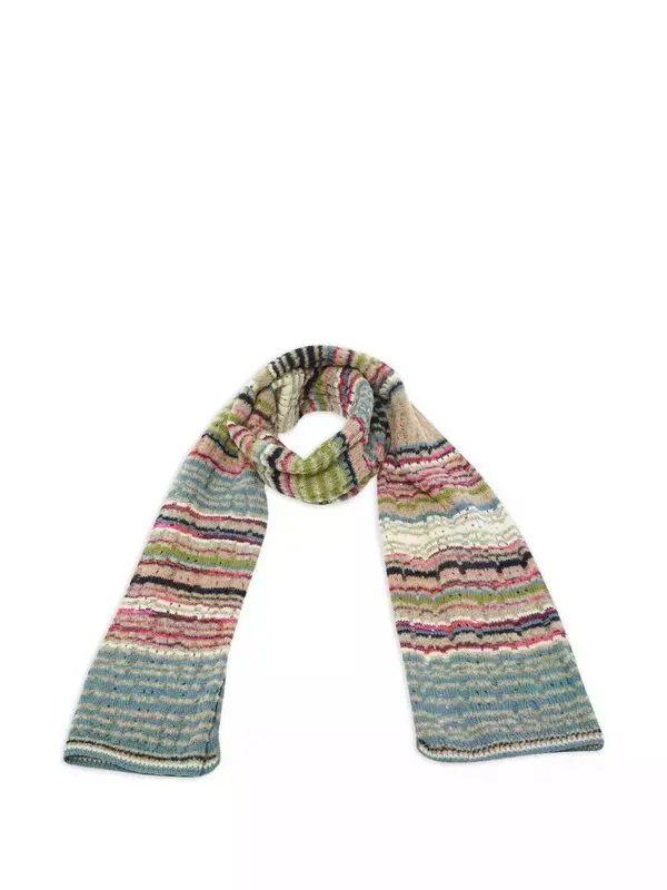 Missoni Striped Knit Wool Scarf - Neutrals