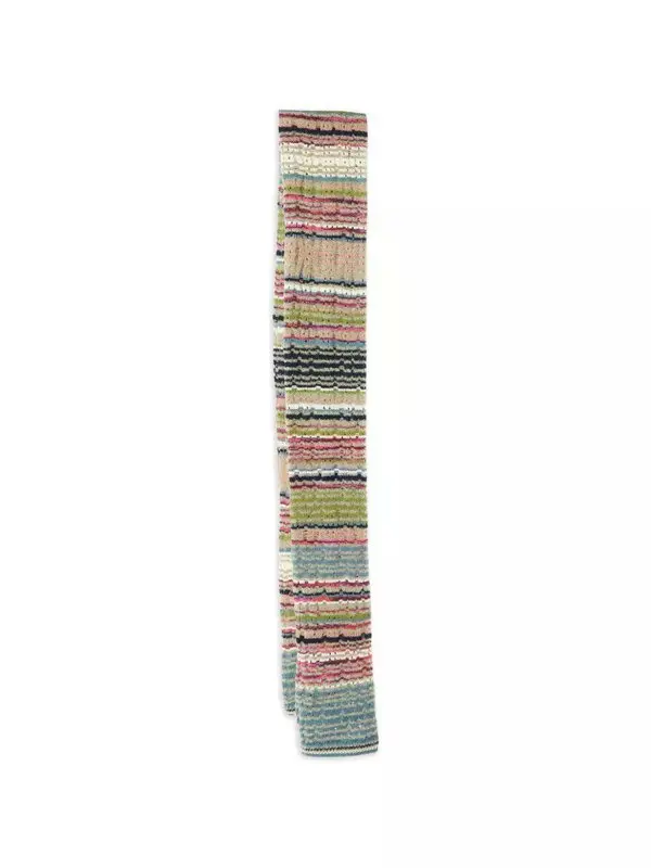 Missoni Striped Knit Wool Scarf