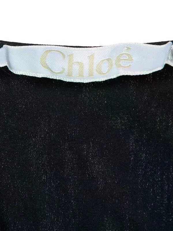 Chloé Silk V-neck Mini Dress