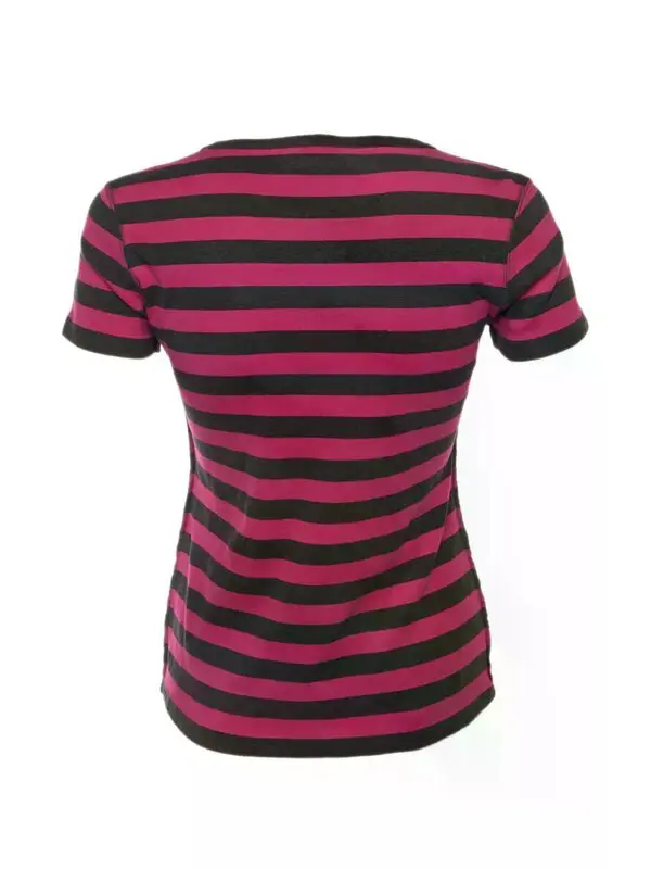 Sonia Rykiel Paris Horizontal Stripe Embellished T-shirt