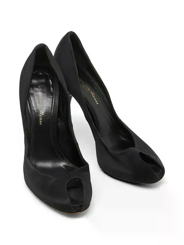 GIANVITO ROSSI Embellished Peep-toe Pumps