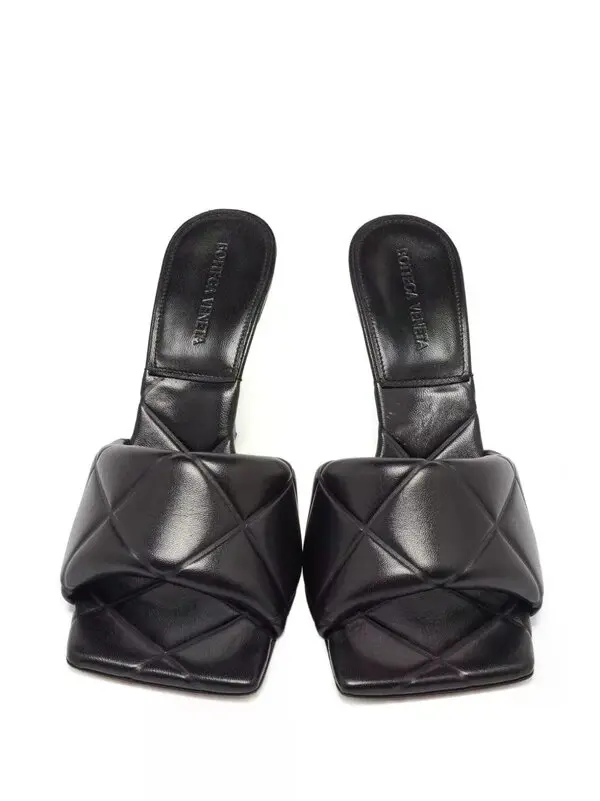 Bottega Veneta Lido Quilted Leather Stiletto Sandals
