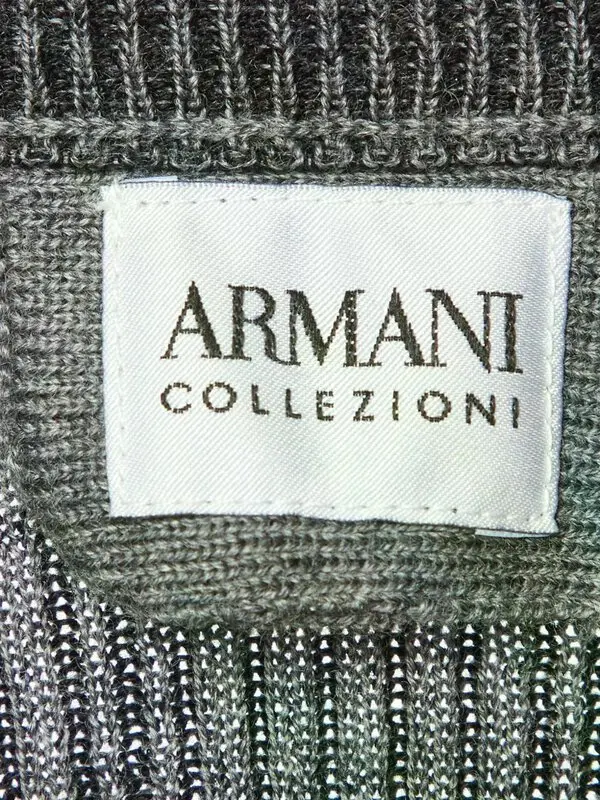 ARMANI Striped Virgin Wool Sweater