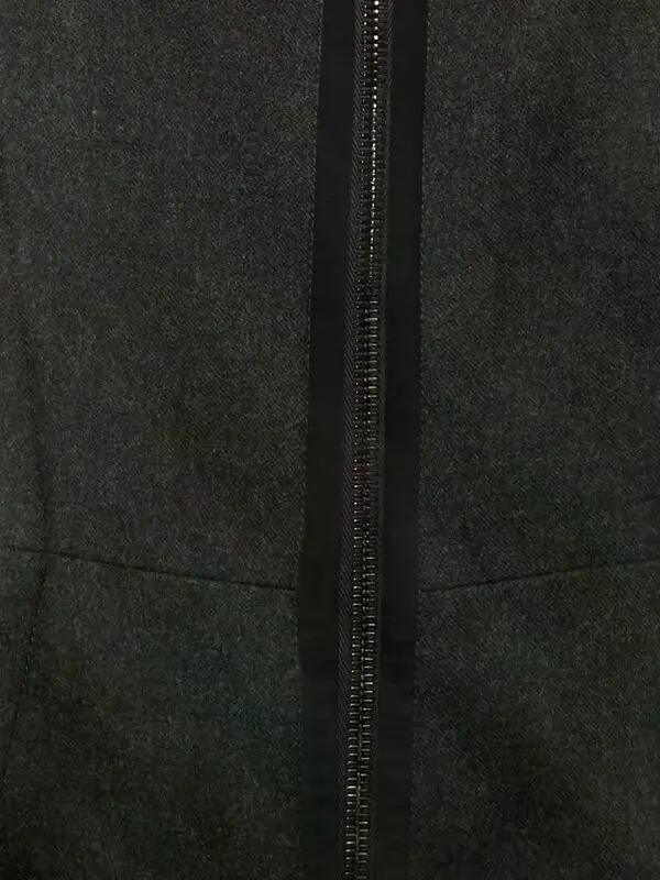 Sportmax V-neck Zip-up Sleeveless Dress