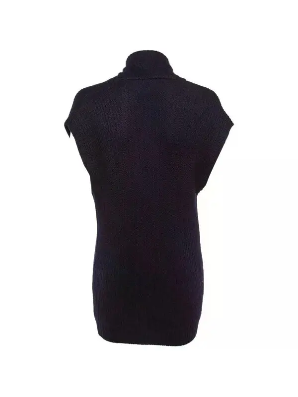 Chloé Alpaca Toggle-button High Neck Sweater - Blue