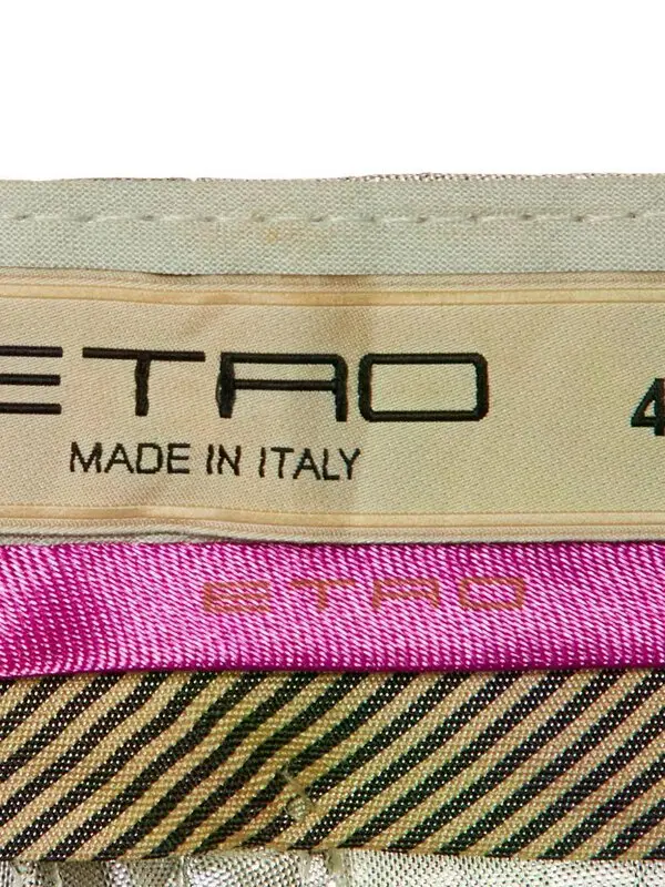 Etro Metallic-finish Trousers